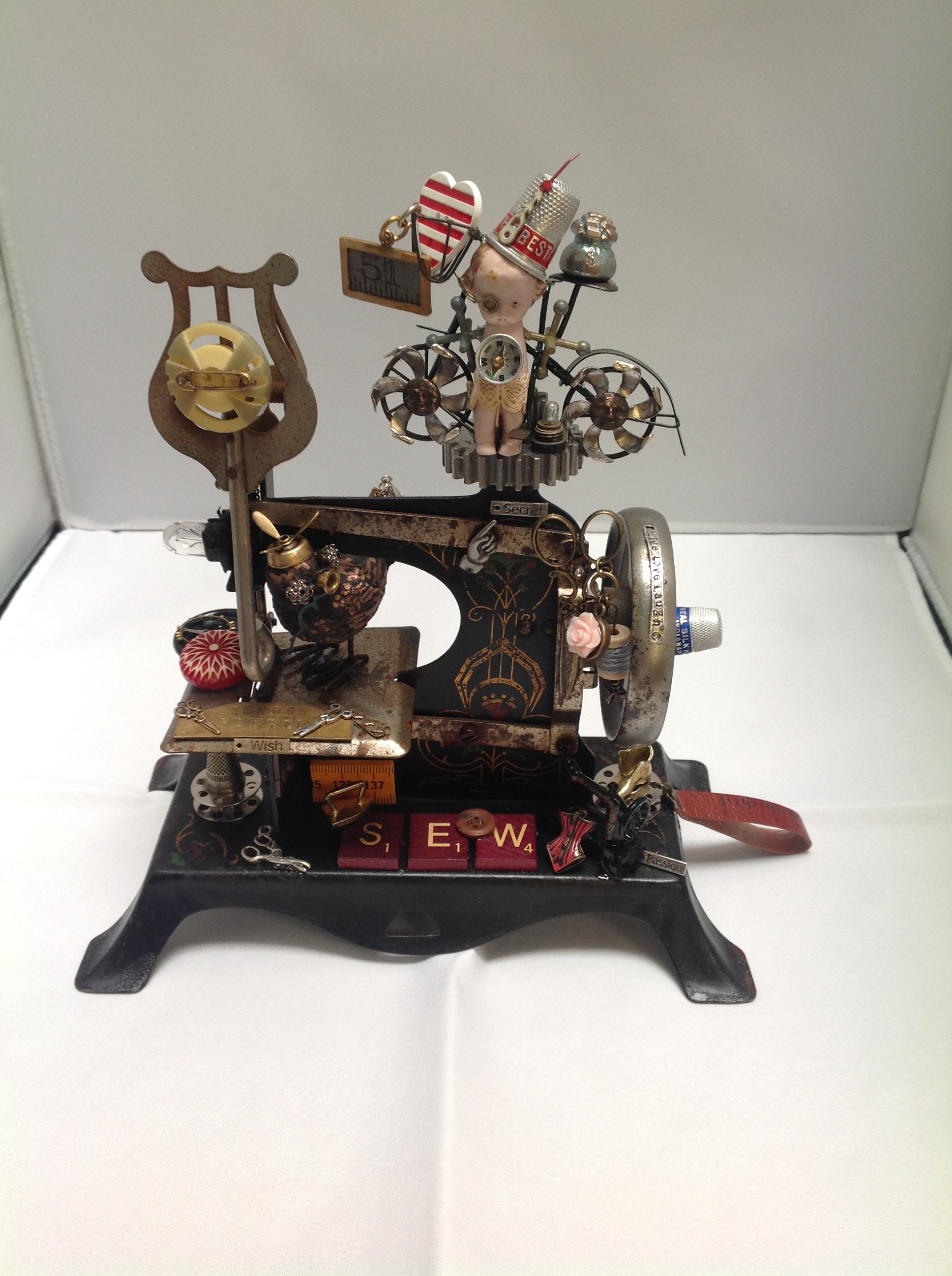 SEW: A commissioned steampunk piece | Beverly Holman Art